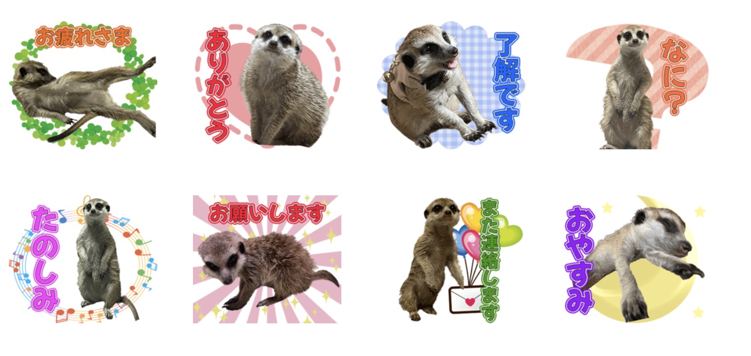 ミーアキャット＊むぎ＊ | Hapi Sta!（ハピスタ）- LINEスタンプ制作・作成代行サービス